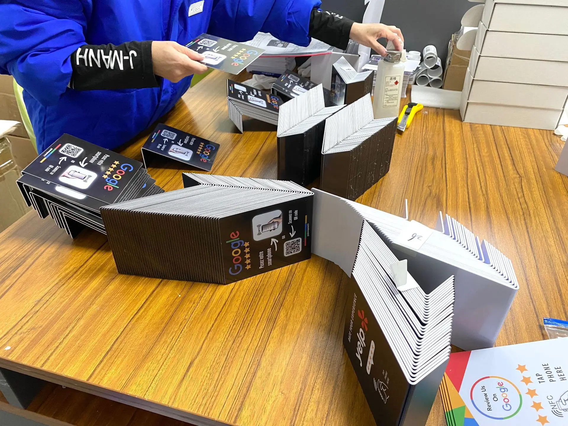 Nfc Rfid google Review Nic google Stand Acrylic Qr Menu Stands ...