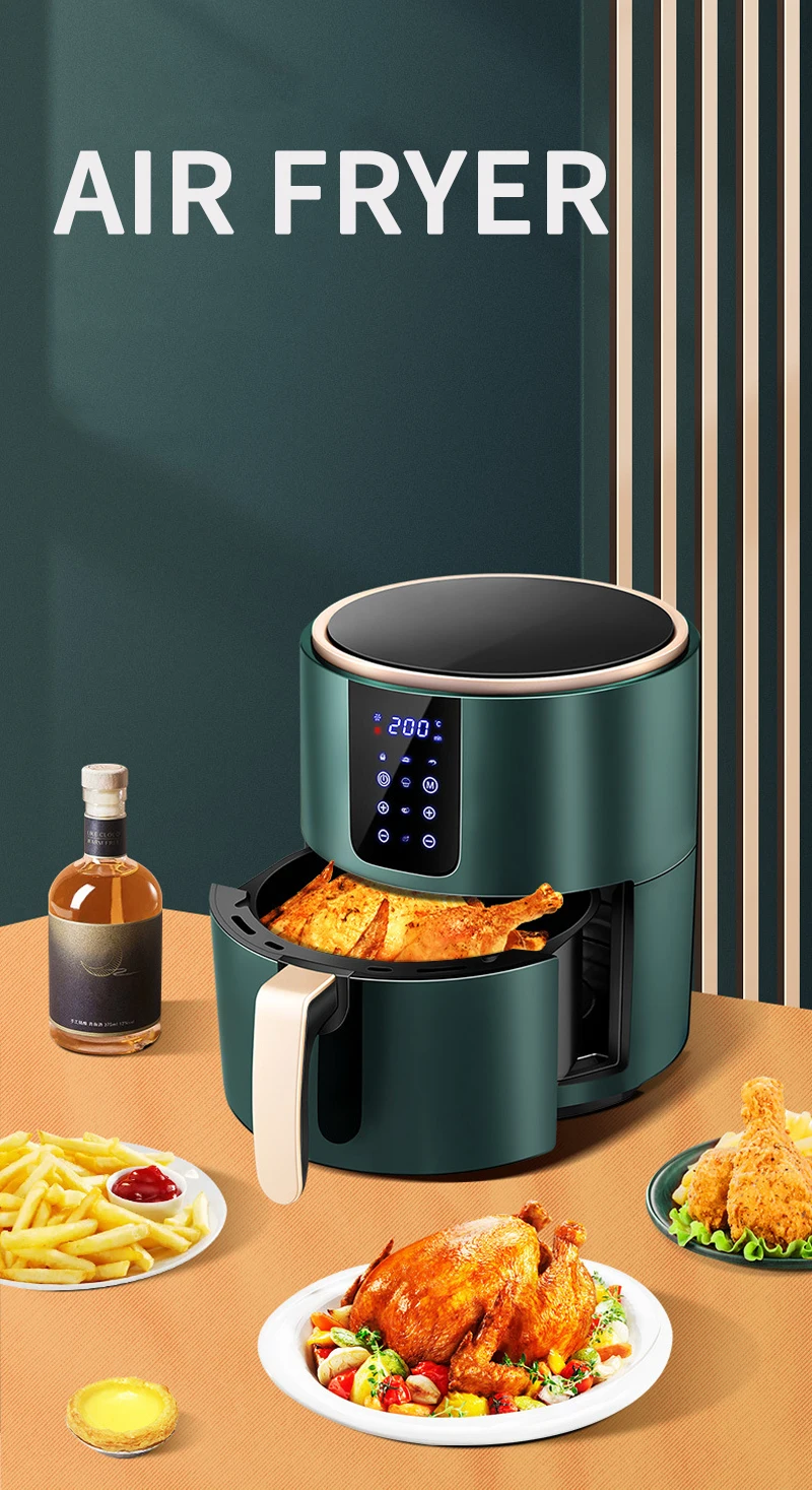 4.5l 1400w Household Multifunction Electric Cooker Air Deep Fryer Oil ...