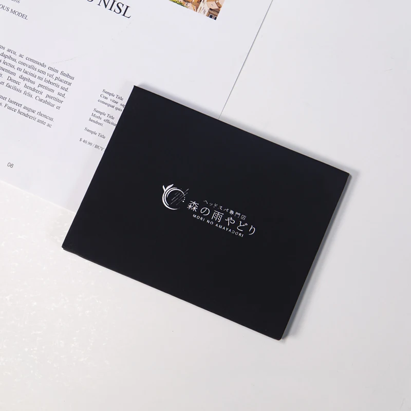 Texture Black Card Paper Custom VIP Gift Card Packaging Box Magetic ...