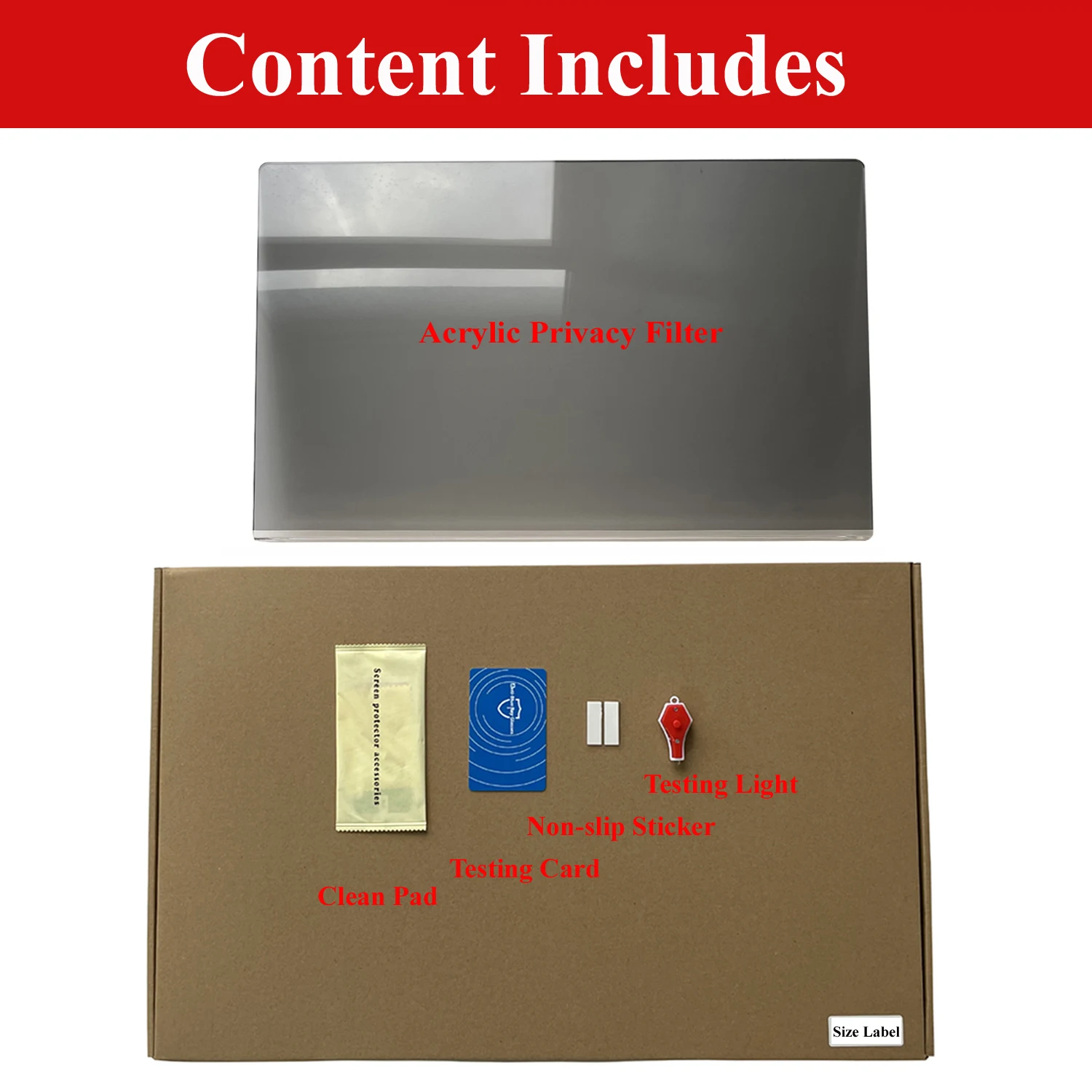 Customizable Size Computer Privacy Screen Filter Hanging Removable ...