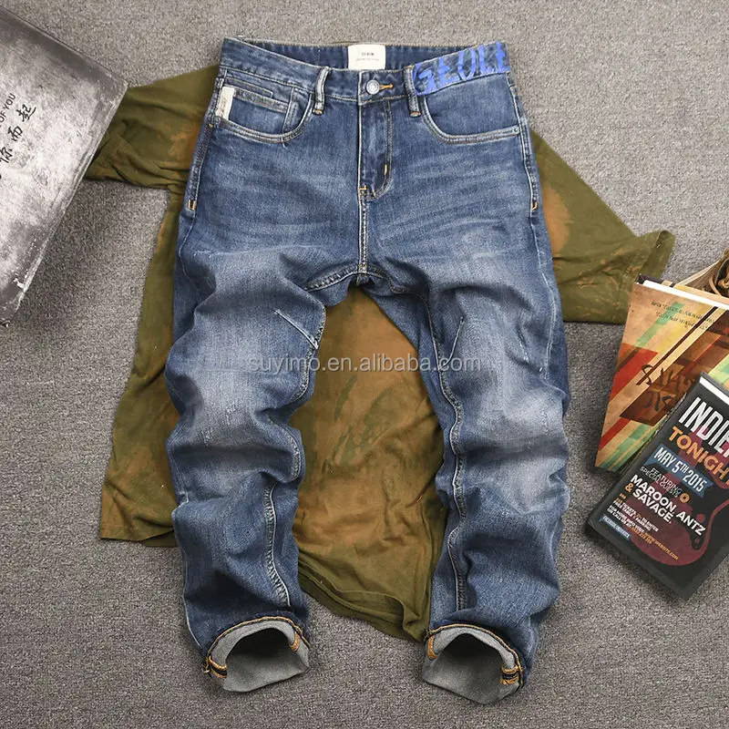 Fashion Hip Hop Streetwear Skinny Ripped Damage Trousers Scratch ...