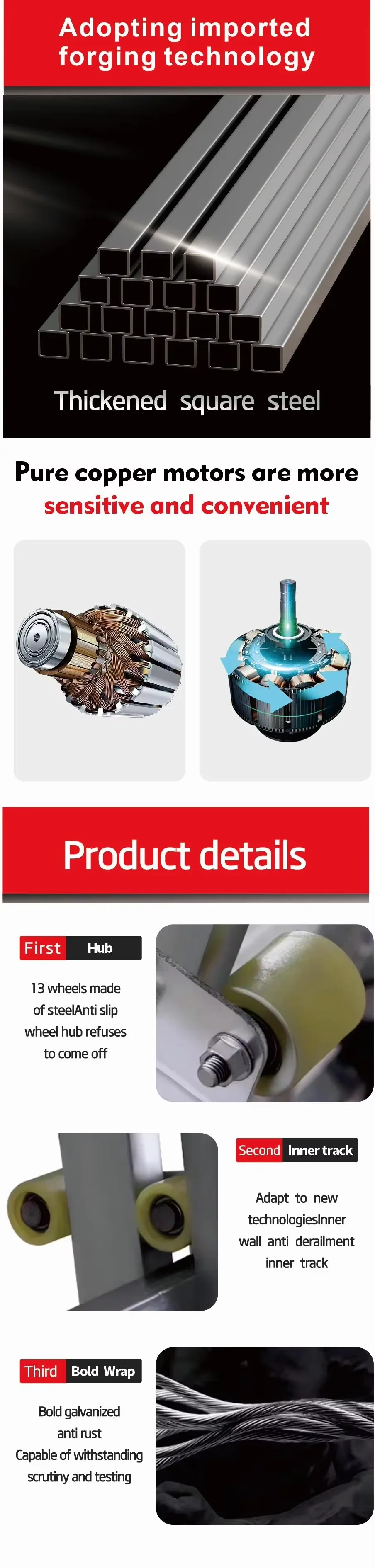 Electric Hoist Ladder for Solar Panel Lifting & Construction - 1 Ton ...