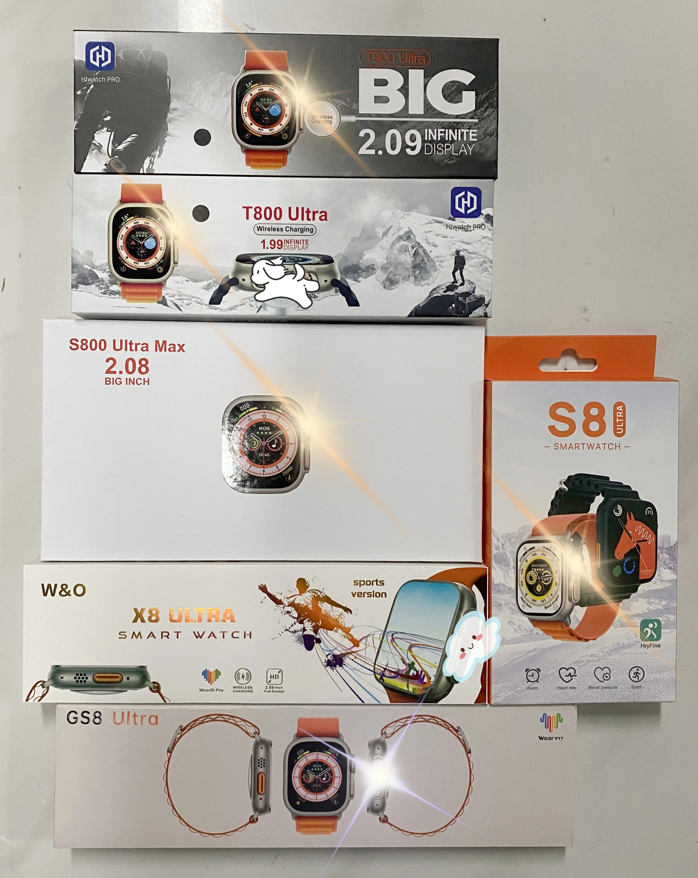 Reloj Inteligente Ultra Serie Hello Watch 2,Dt8,Hk8 Pro Max,Hk9,S8,Hw8,Jw8,Hd8,T800,T900,H11 ...