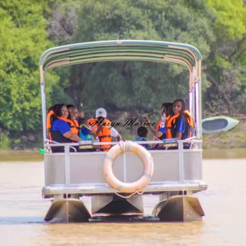 Simple Aluminum Pontoon for Fishing - Durable & Lightweight
