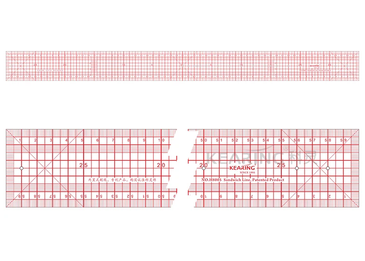 Kearing Flexible Transparent Plastic Pattern Grading Ruler 15cm With ...