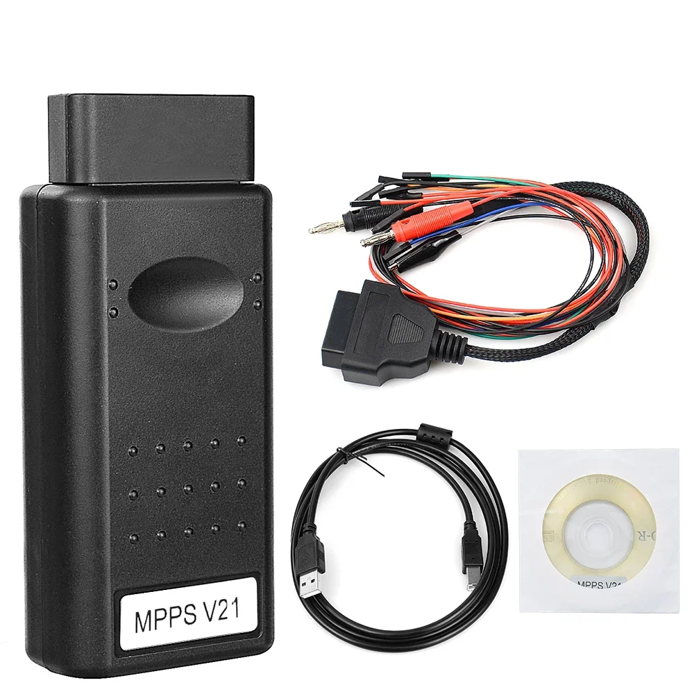 Latest MPPS V21 Unlock Tool with Tricore Cable for OBD2 ECU Chip Tuning ...