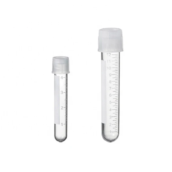 Laboratory Sterile Disposable Screw Cap Graduated Plastic 5ml Cell ...