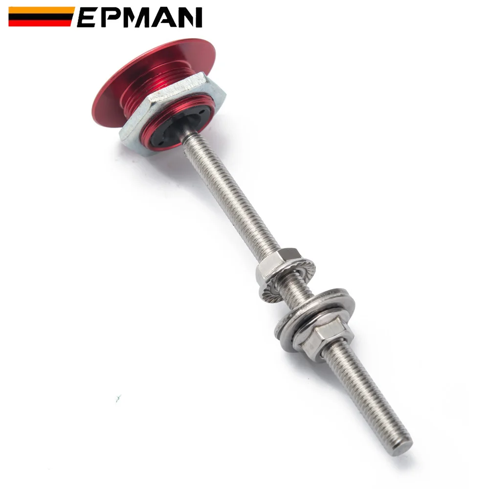 Epman 1.25" Universal Jdm Style Push Button Billet Hood Pins Lock Clip ...