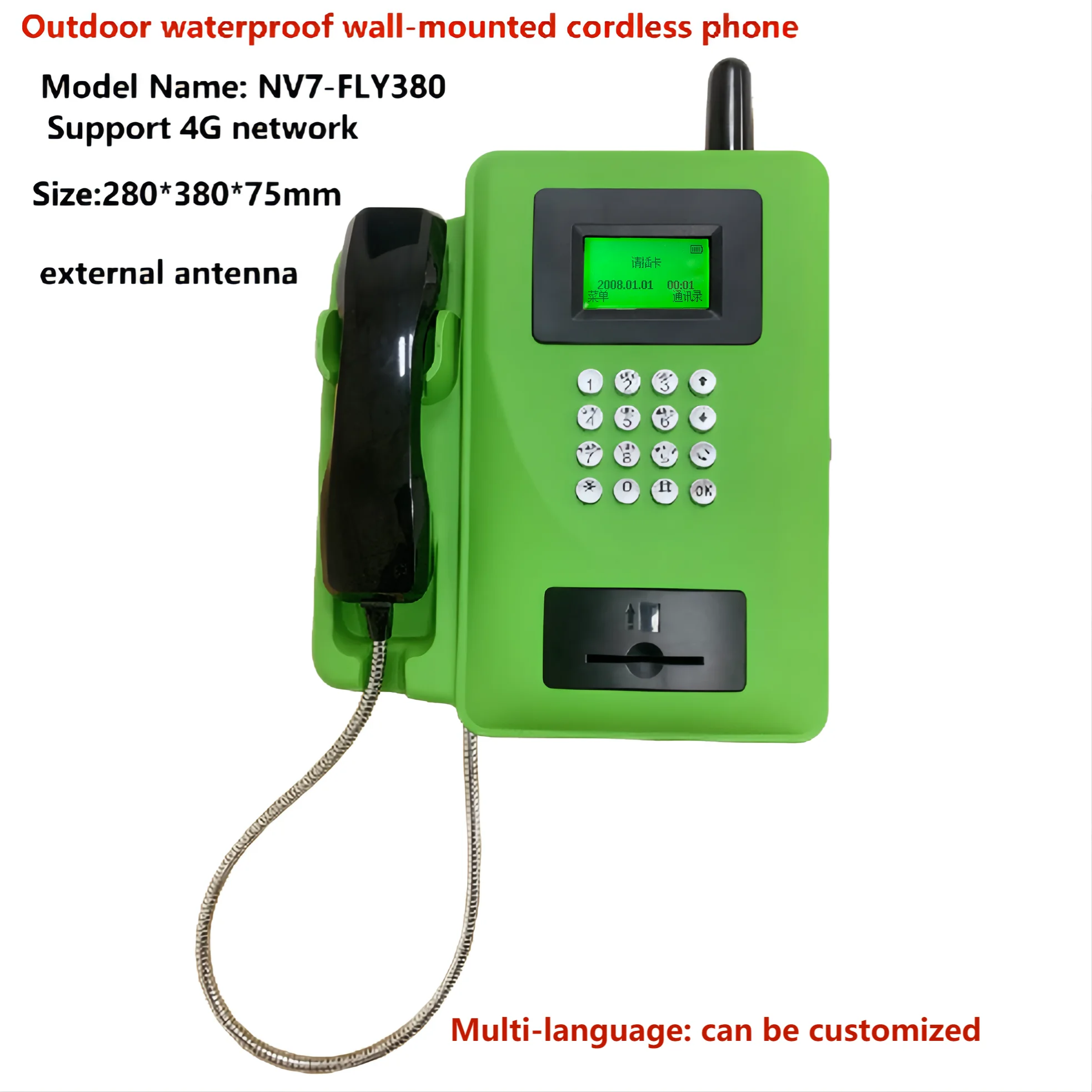 Explosion-proof 4G LTE Cordless Telephones for Factory Use
