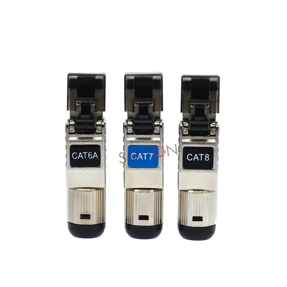 Cat6a/cat7 /cat8 Ftp Modular Connector Shielded Rj45 Toolless Plug - Buy Shielded Rj45 Toolless ...