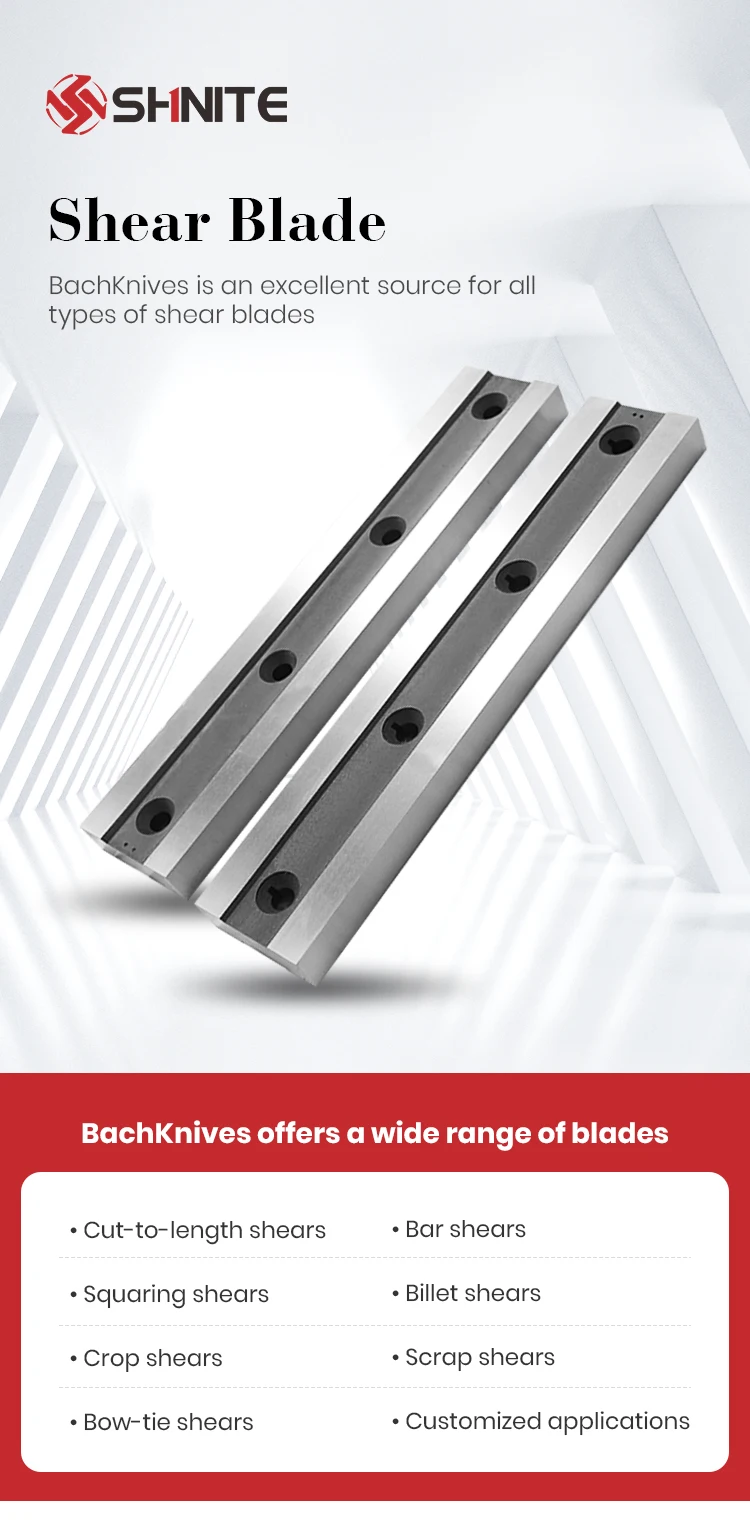 Hydraulic Sheet Metal Shear Blades With Skd11 Material For Cut Top Tail ...