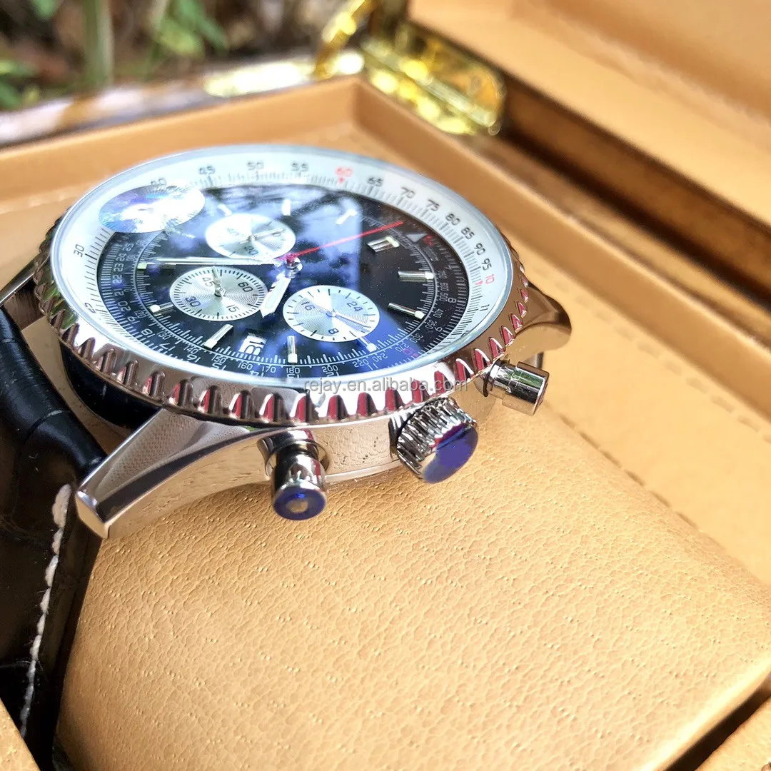 3a Quality Mens Watch 3atm Waterproof Stainless Steel Chronograph ...