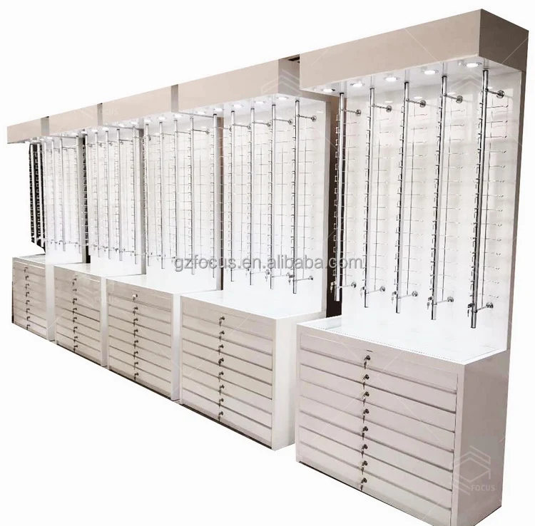 Customized Optical Store Glass Showcase - Guangzhou Manufacture