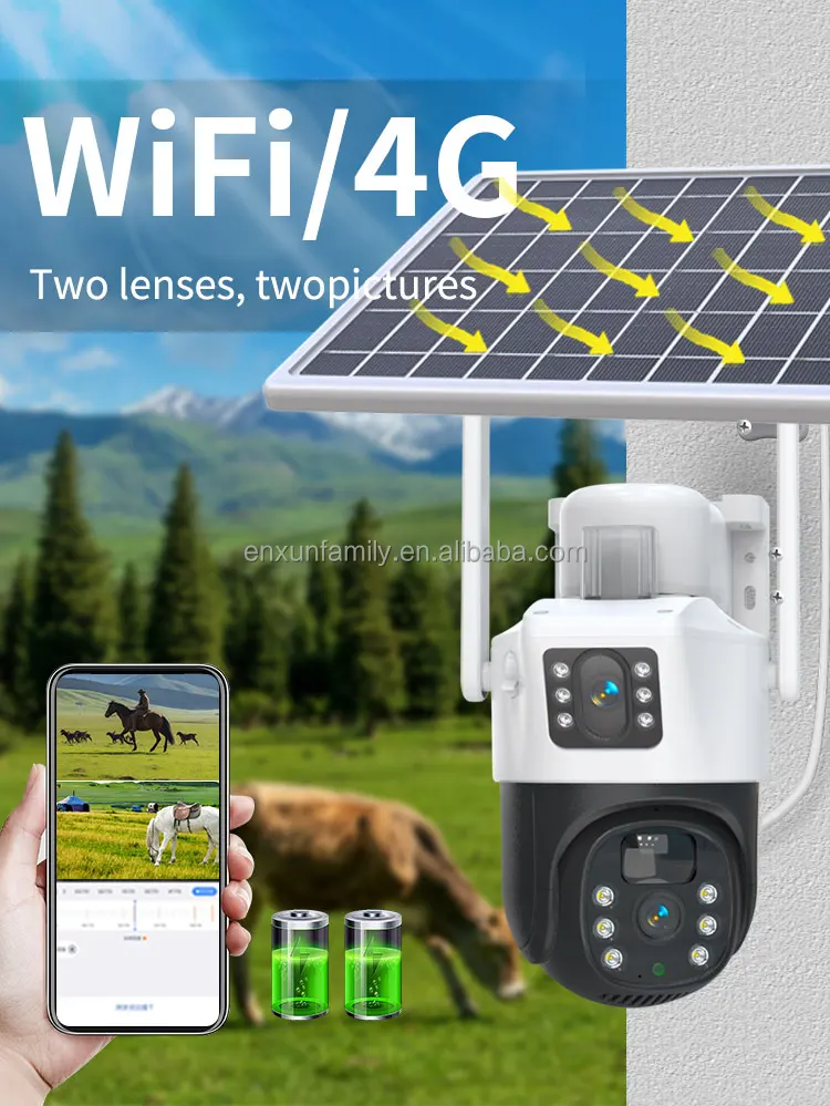 Smart 4G Solar Powered 6MP Security Camera with Two-Way Audio