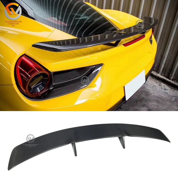 Carbon Body Kit for Ferrari 488 Front Splitter Lip Side Skirts Diffuser ...