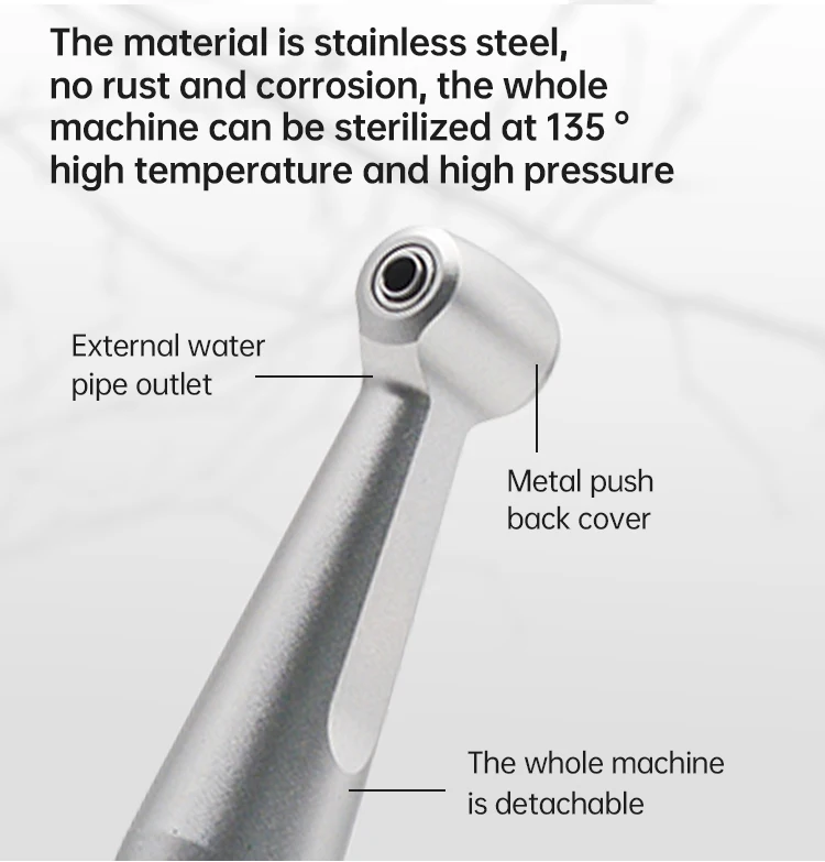 Minter Dental Handpiece Set Contra Angle Low Speed With External Water ...