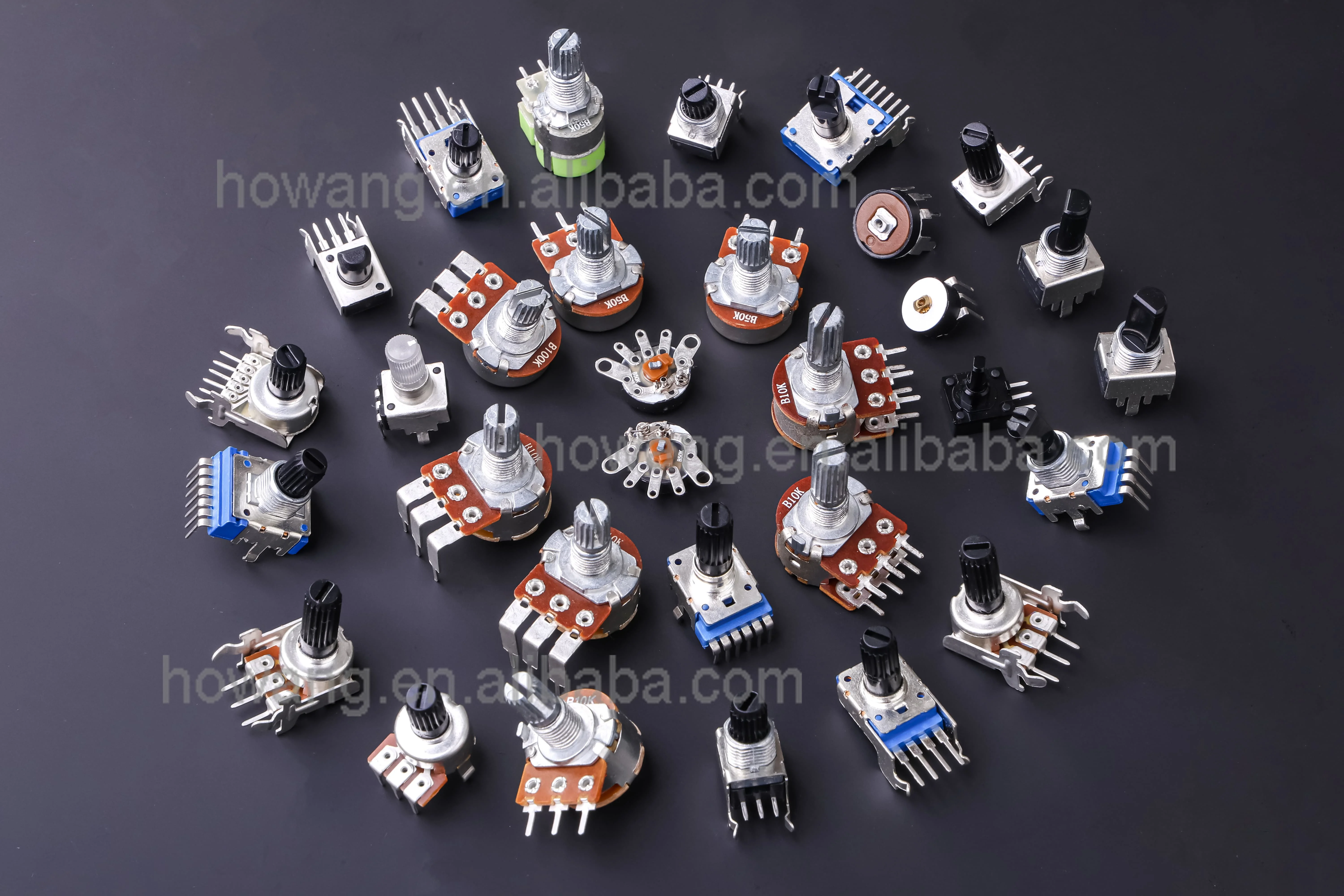 Rv12 5 Pin Flat Foot Potentiometer B10k B50k Medical Device ...