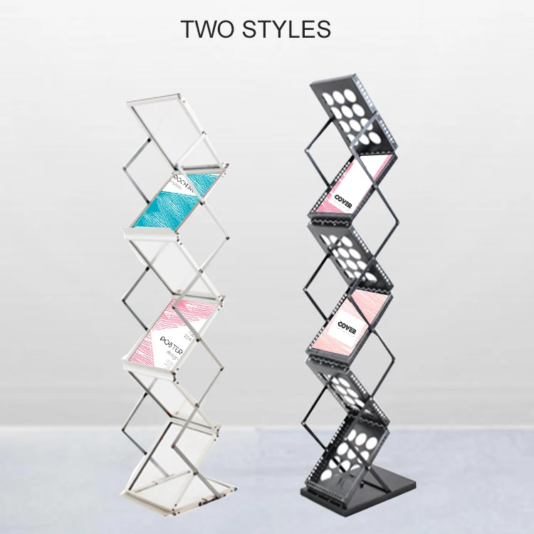 A4 Size Folding Catalog Holder Aluminum Frame Magazine Exhibition ...