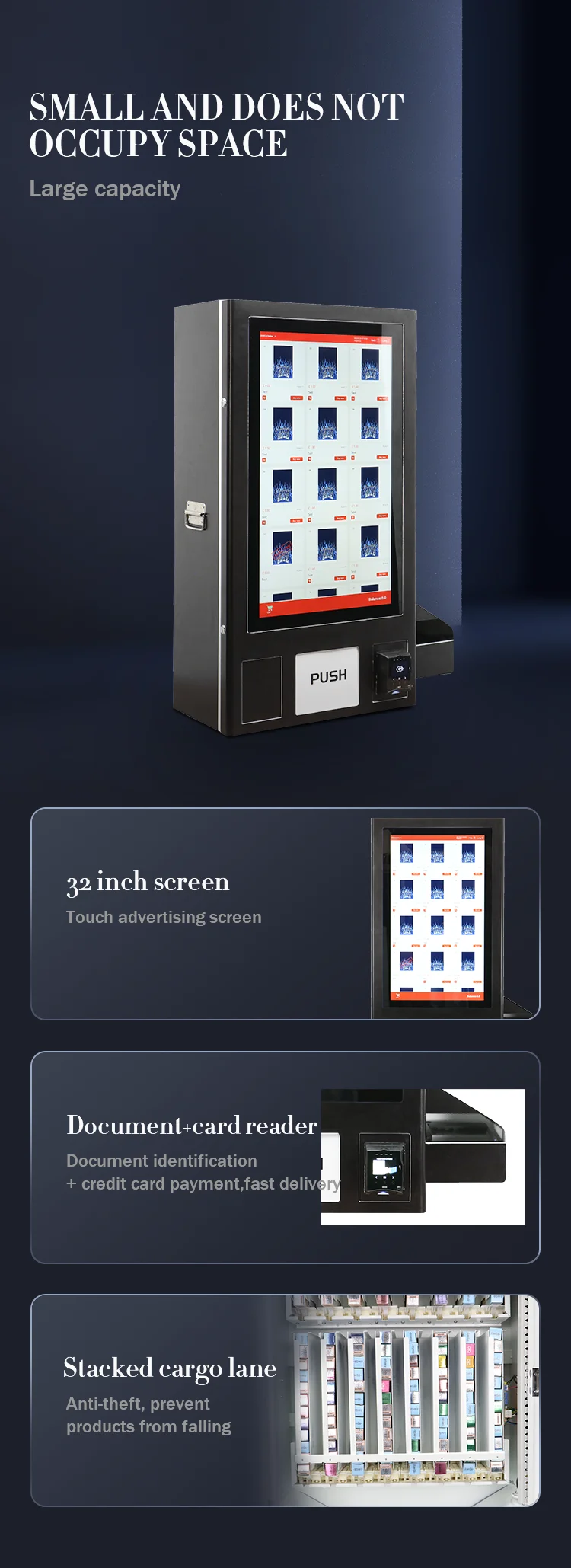 Wall Mounted Vending Machine - DKM Designs for Shampoo Film Packages
