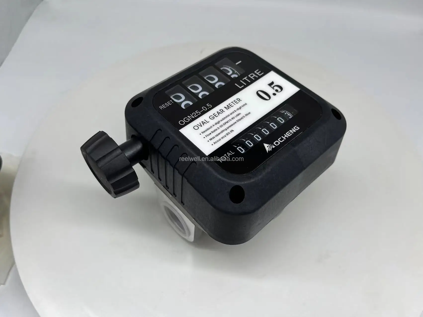 Customized Diesel Fuel Flow Meter 4 Directions Oval Gear Meter - Buy ...