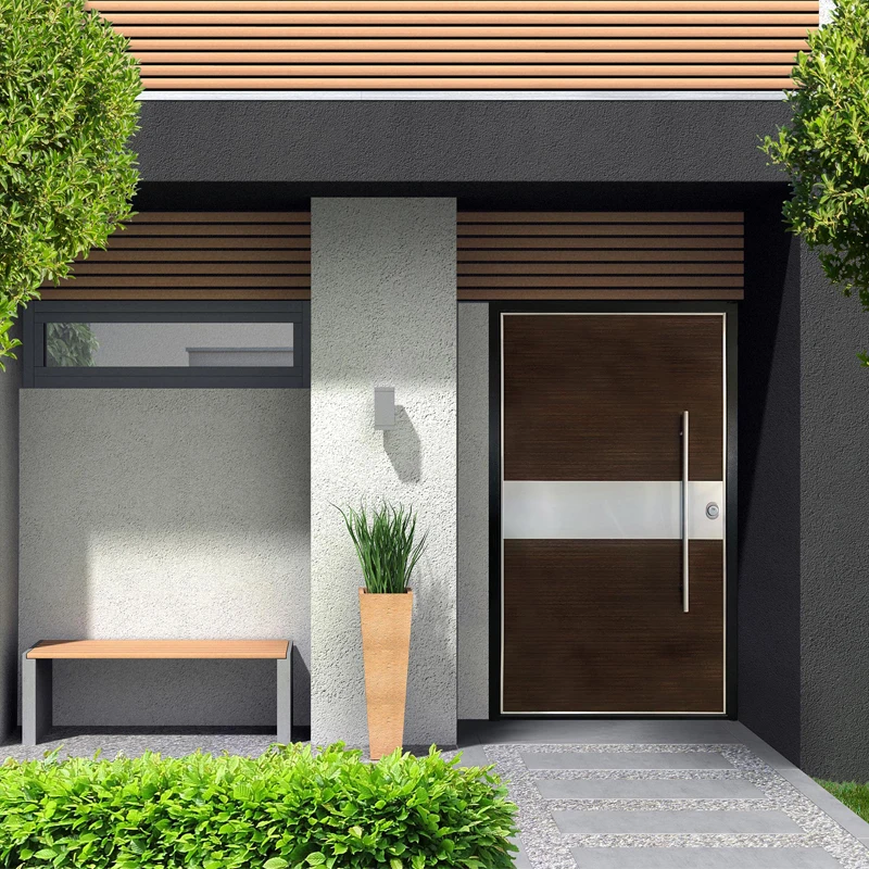 Wish Home Aluminum Wooden Door - Modern & Secure Design