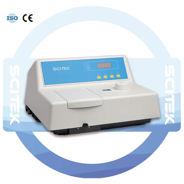 Scitek Vis Spectrophotometer 4 Digits Led Spectrophotometer Laboratory ...