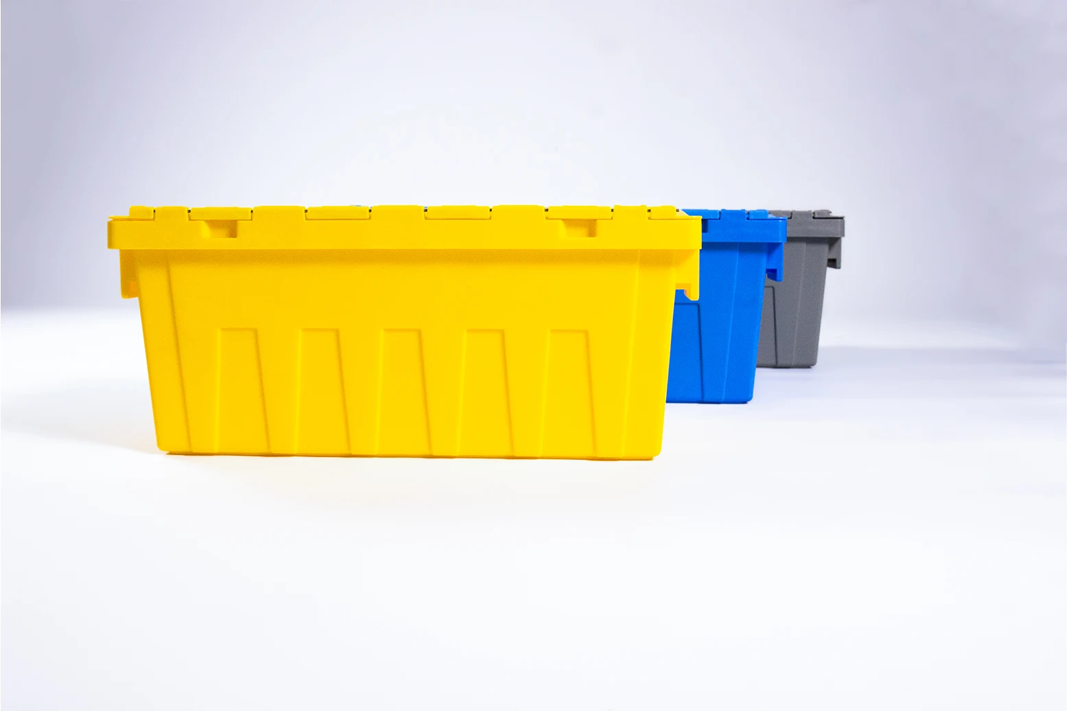 600*400*260mm Solid Plastic Storage Crate Heavy-Duty Recyclable Moving ...