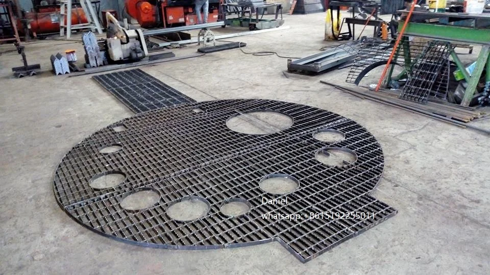 Hdg Galvanized Steel Grating With Kickplates & Cut-outs - Buy ...