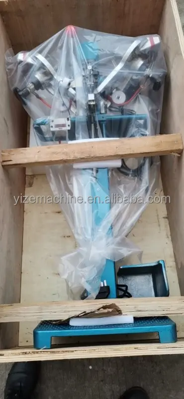 Small Automatic Face Shield Raincoat Snap Button Press Machine Metal Prong Button Riveting ...