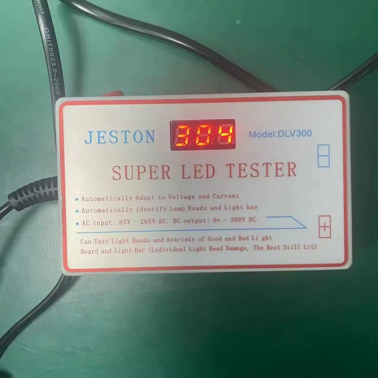 JESTON DLV300 Super LED Tester - 0-300V Adaptive Output