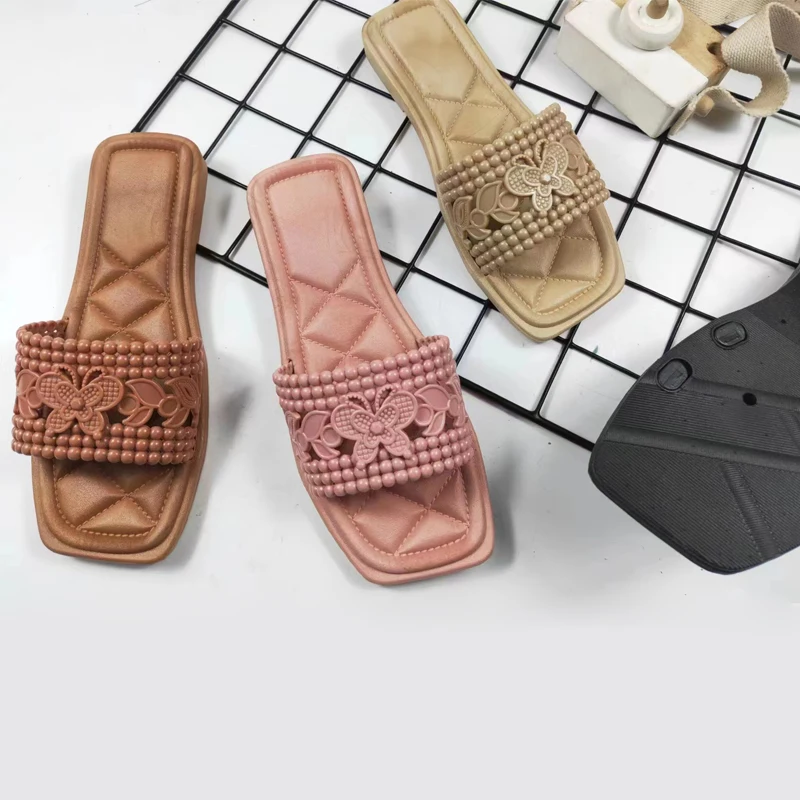 Summer Custom Hawai Chappal Ladies Pvc Sandals Sleeper Women Shoes ...