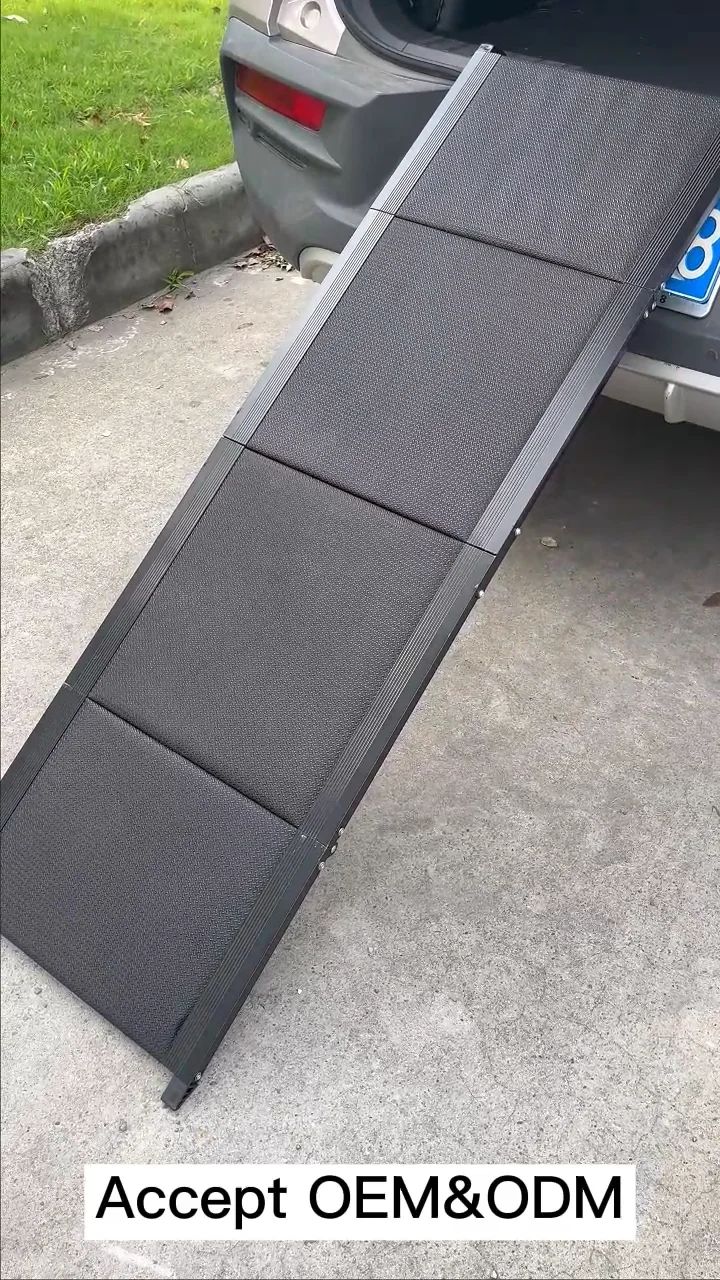 Canbo Custom Aluminum Pet Ladder Large Dog Foldable Dog Step Portable ...