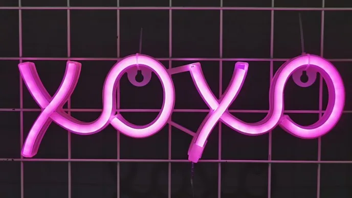 Battery Usb Operated Neon Light Pink Hanging Romantic Night Lamp Led ...