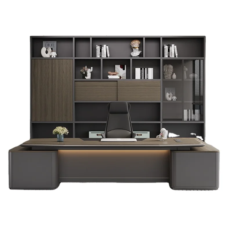 Luxury Modern Modular L-Shaped Wooden Workstation Executive Officer ...