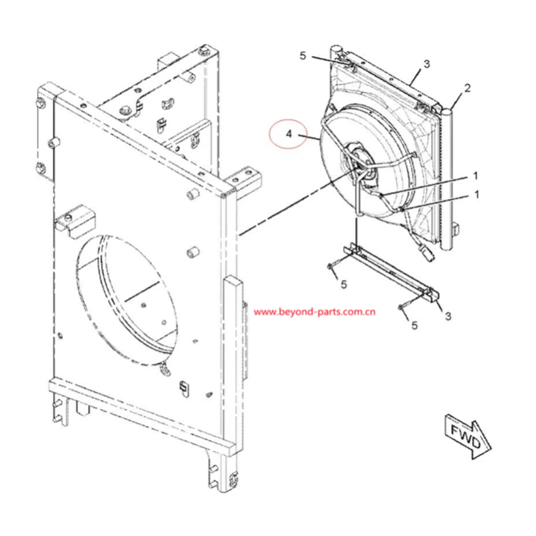 Excavator Parts Fan Motor 3729368 - High OEM Quality