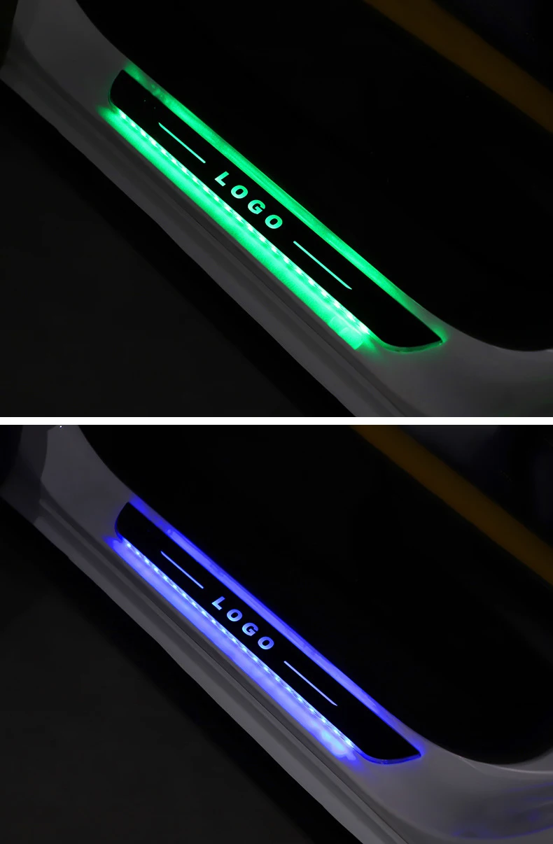 Wireless Car Logo Led Welcome Pedal Light Car Door Light Strip Led ...