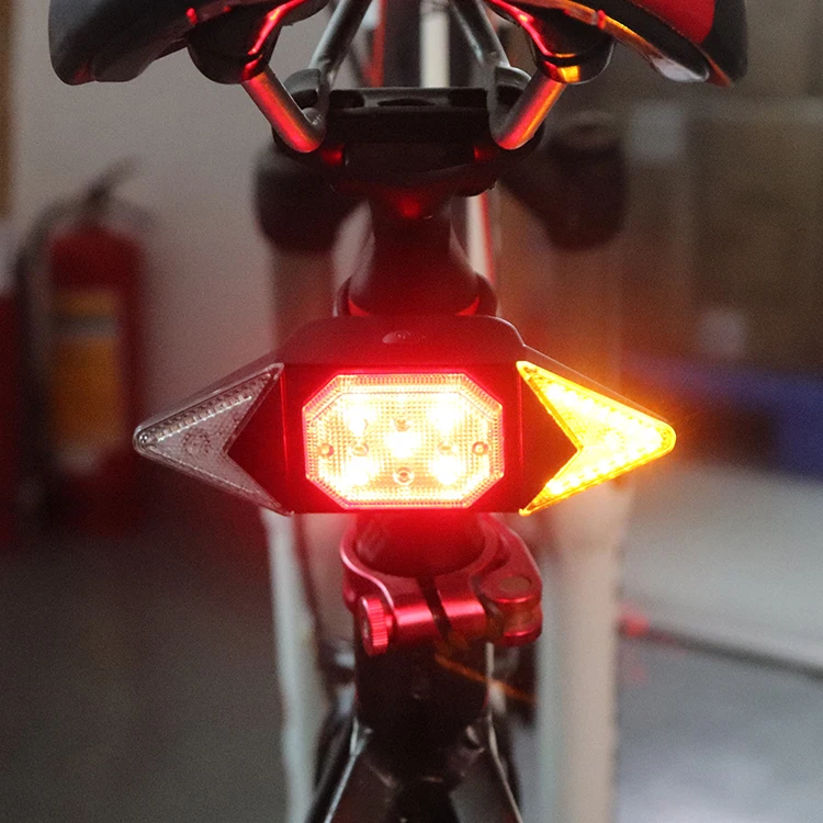 Smart Bike Taillight - 6 Modes, 40mm*122mm, IPX4 Waterproof