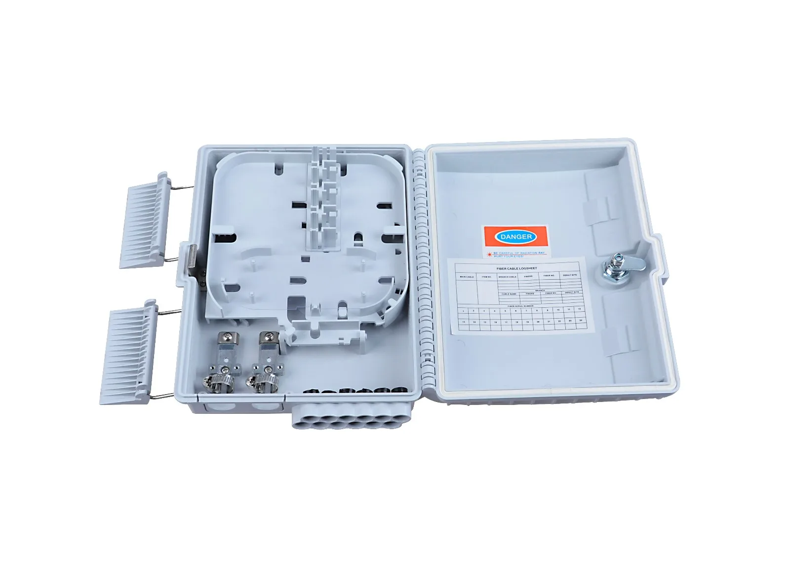 12 Ports White FDB FTTH FTTB FTTX Fiber Optic Distribution Box Fiber ...