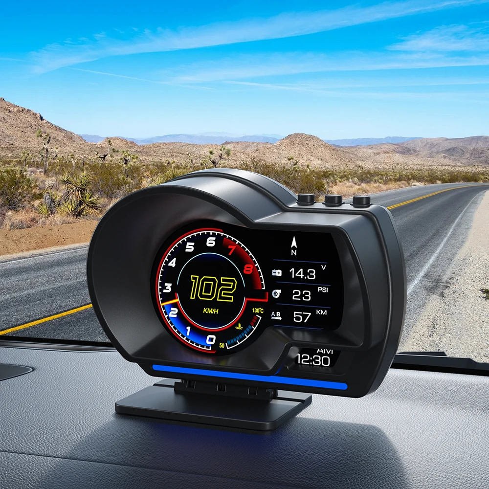 Wiiyii HUD - Advanced Speedometer with OBD2+GPS Dual System