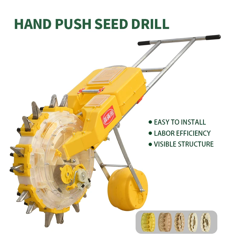 Hand Push Planter - Precision Sowing and Fertilizing