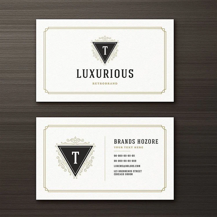 Customized Bio Paper NFC Business Card Printing Luxury Gold Foil RFID ...