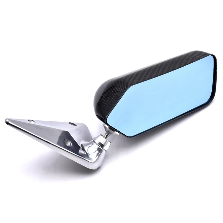 Universal F1 Style Real Carbon Fiber Side Mirrors with Blue Tint ...