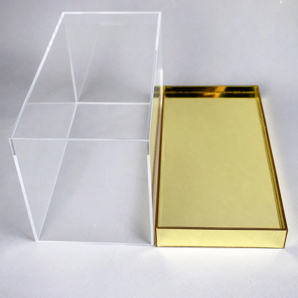Custom Size Clear Acrylic Display Stand Box Figure Flower Plexiglass ...