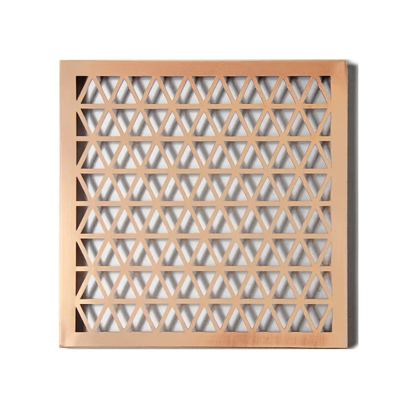 Perforated Copper curtain wall system Panel Screen Laser Cut Metal ...