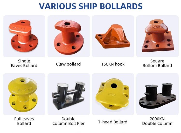 Wharf Mooring Pier Mooring Bollard Marine Cast Steel Bollard