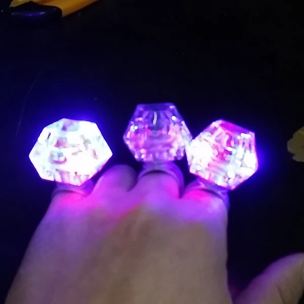 Nightclub Blinking Hard Diamond Flashing Led Party Light Ring For ...