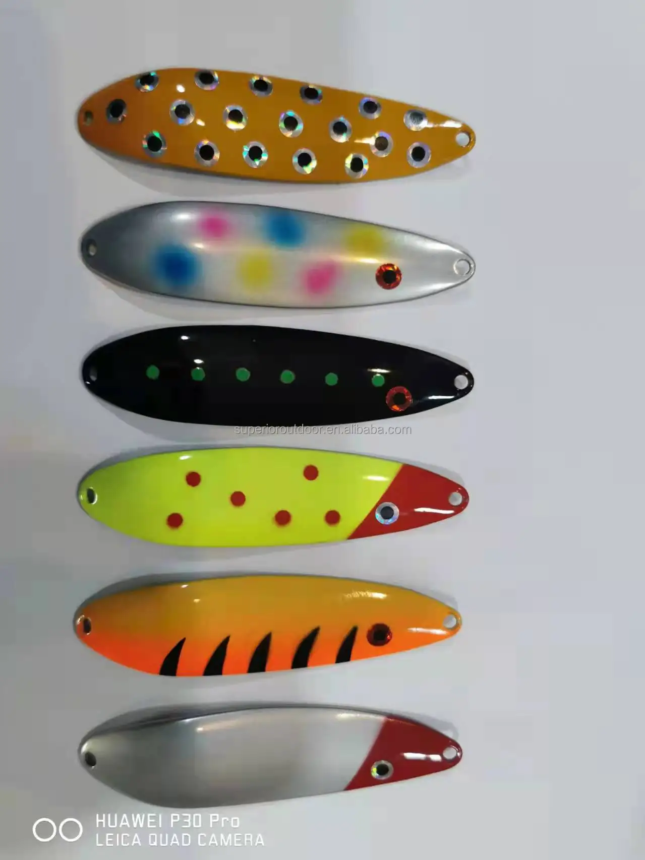 SUPERIORFISHING Mini Spoon Lure 33mm 2.2g Metal Spoon Bait Trout Lure ...