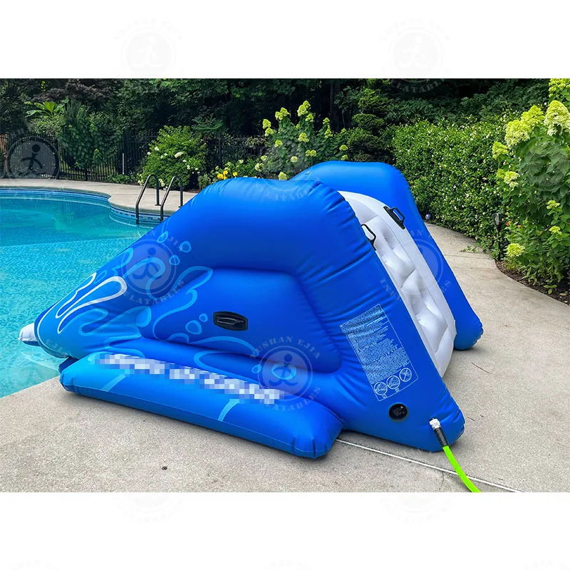 Inflatable Lounge Platform Pvc Water Spray Slide Play Center Fun Play ...