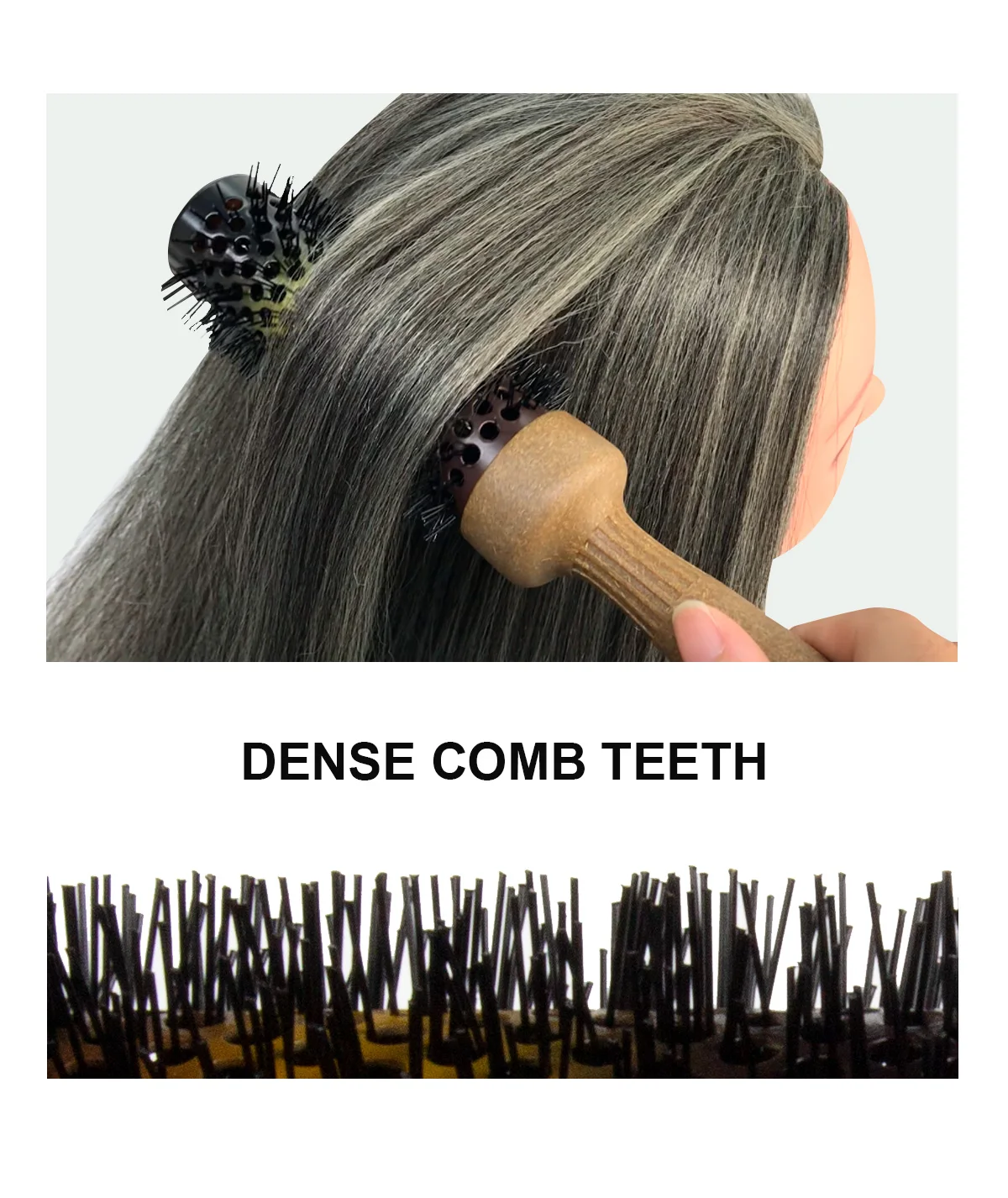 New Selling Hairdressing Tool Gradual Detangling Ceramic Round Hair ...