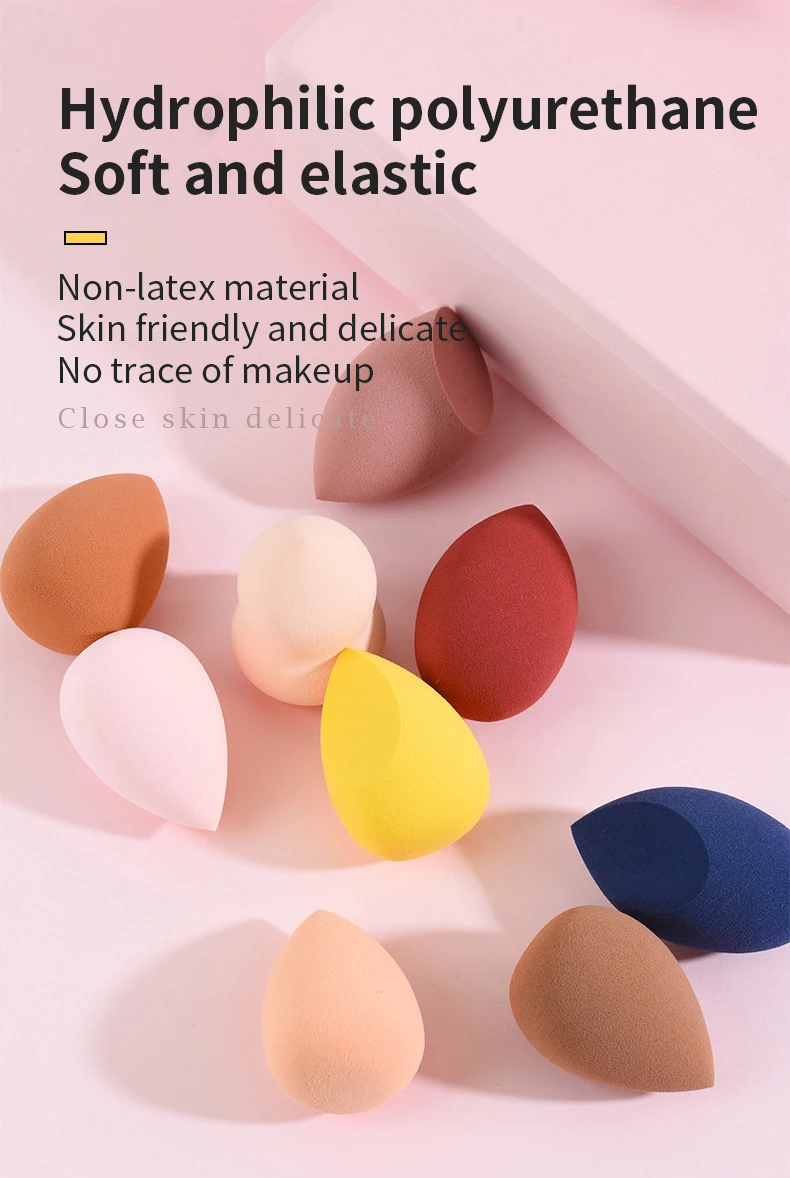 8pcs Cosmetic Sponge Latex-free And Vegan Beauty Sponge Set Make Up ...